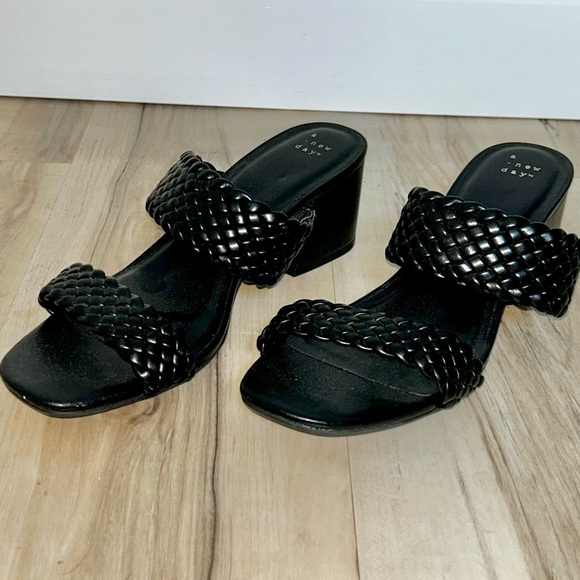Target | Shoes | Target A New Day Black Heeled Sandals | Poshmark